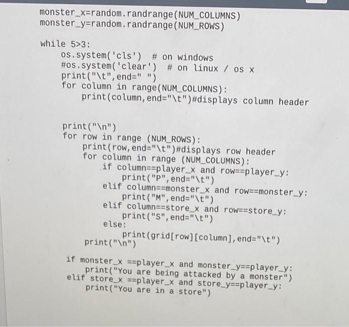 Solved Game example: Using the code for the dungeon crawler | Chegg.com
