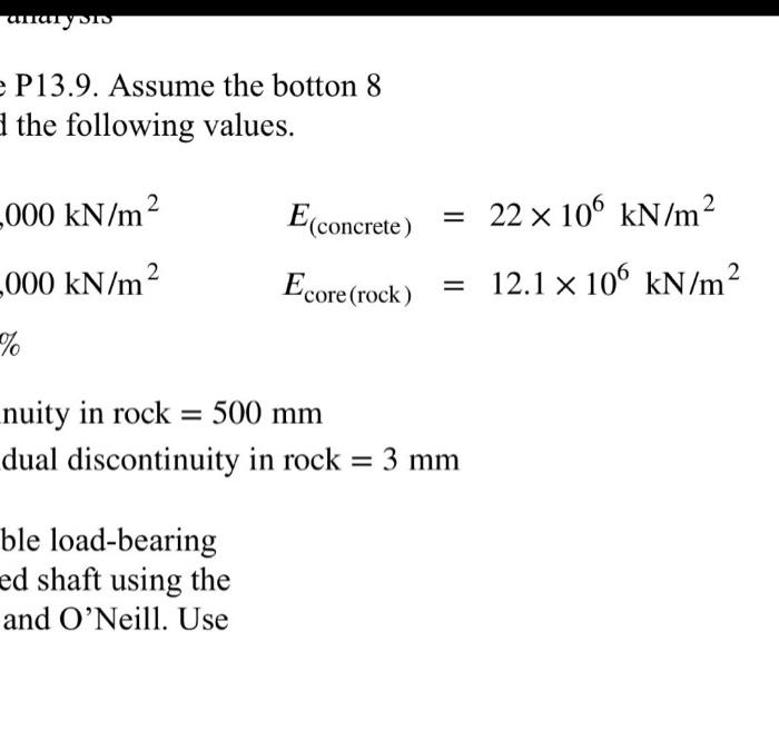 Solved m to be hard rock and the following values. qu( | Chegg.com