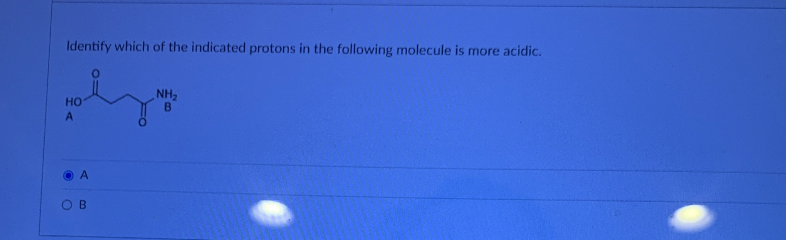 Solved Identify which of the indicated protons in the | Chegg.com