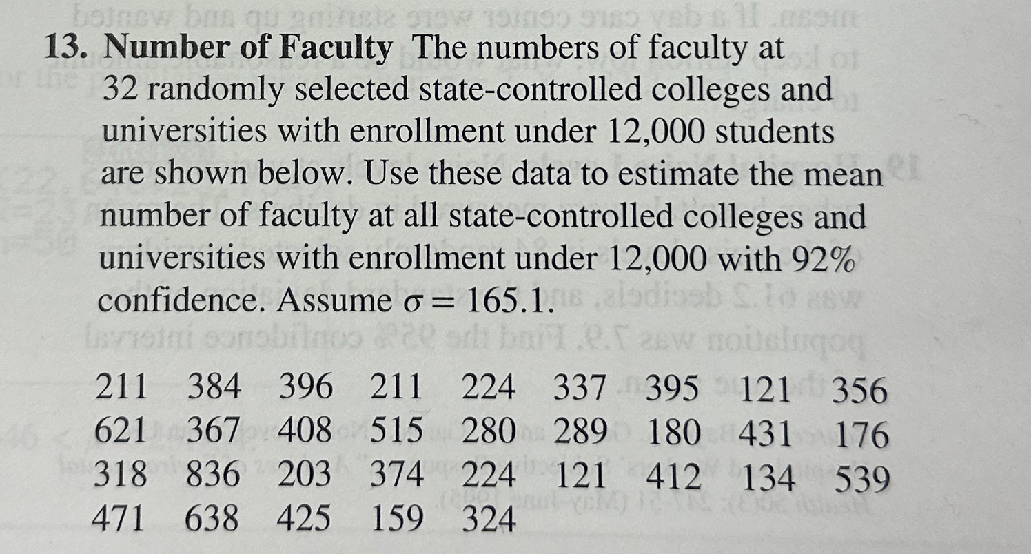 Solved Number of Faculty The numbers of faculty at 32 | Chegg.com