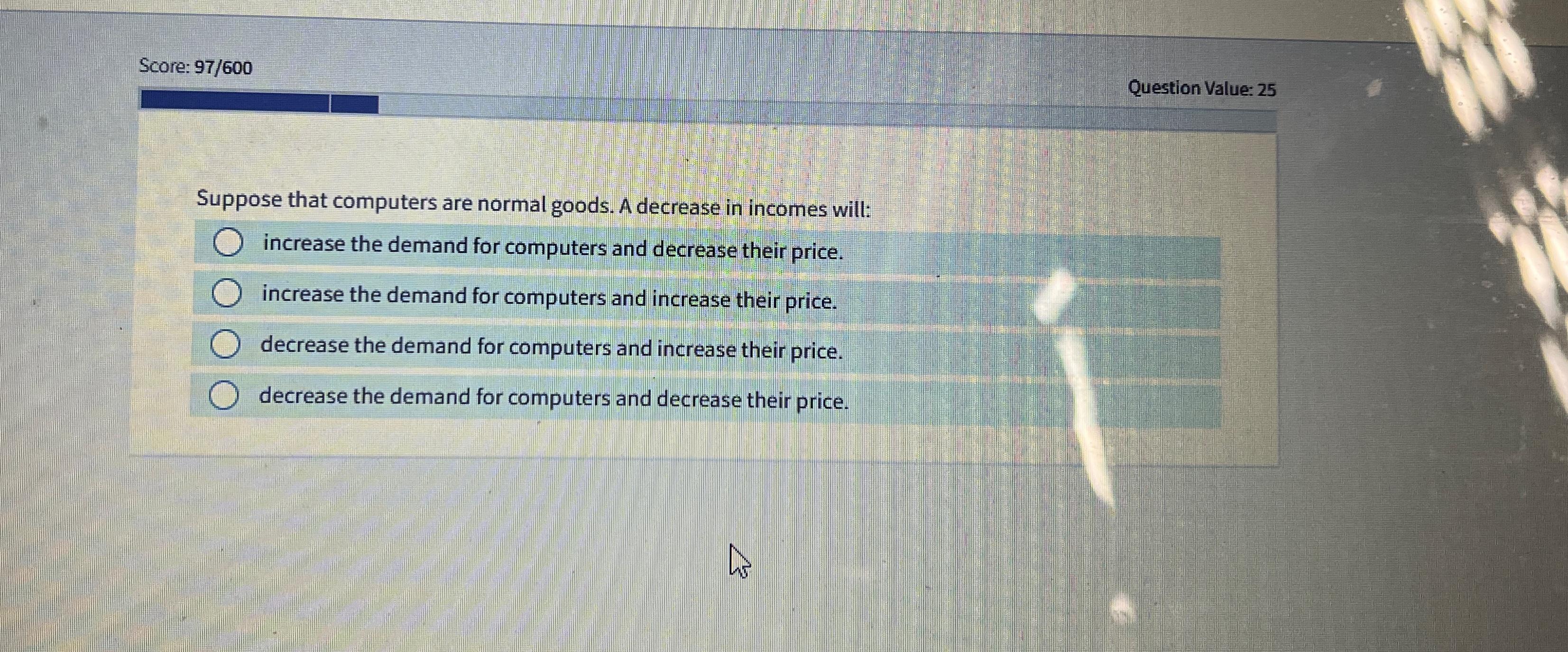 Solved Score: 97600Question Value: 25Suppose that computers | Chegg.com