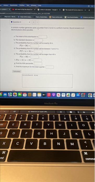 Solved 2. Thisis a 8. More berevity. c. The mean of this | Chegg.com