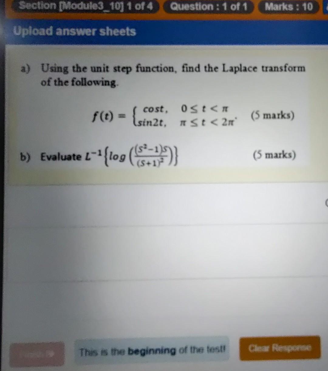 Solved Section Module3_10] 1 of 4 Question : 1 of 1 Marks : | Chegg.com