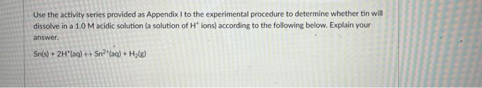 Solved Appendix Standard Electrode Reduction Potentials in | Chegg.com