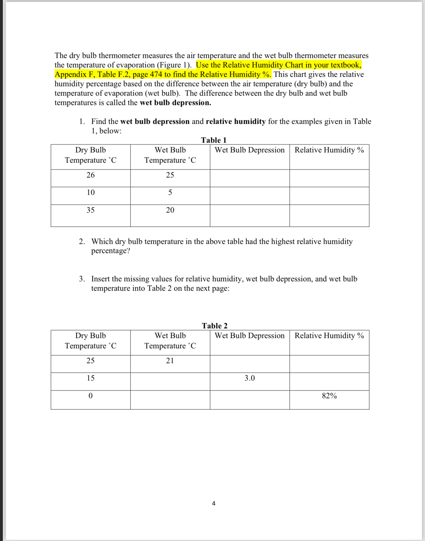Solved The dry bulb thermometer measures the air temperature | Chegg.com