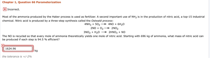 Solved Chapter 1, Question 66 Parameterization X Incorrect | Chegg.com