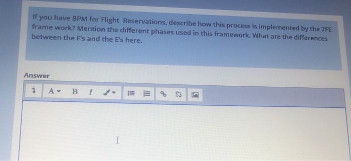 Solved If you have BPM for Flight Reservations, describe how | Chegg.com