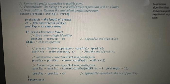 Solved I/ Returns the value of a given prefix expression. 7) | Chegg.com