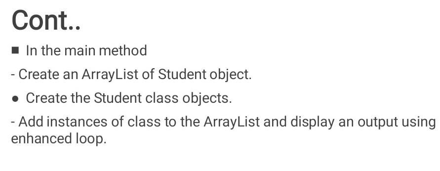 Solved - Complete the implementation of Student.java by | Chegg.com