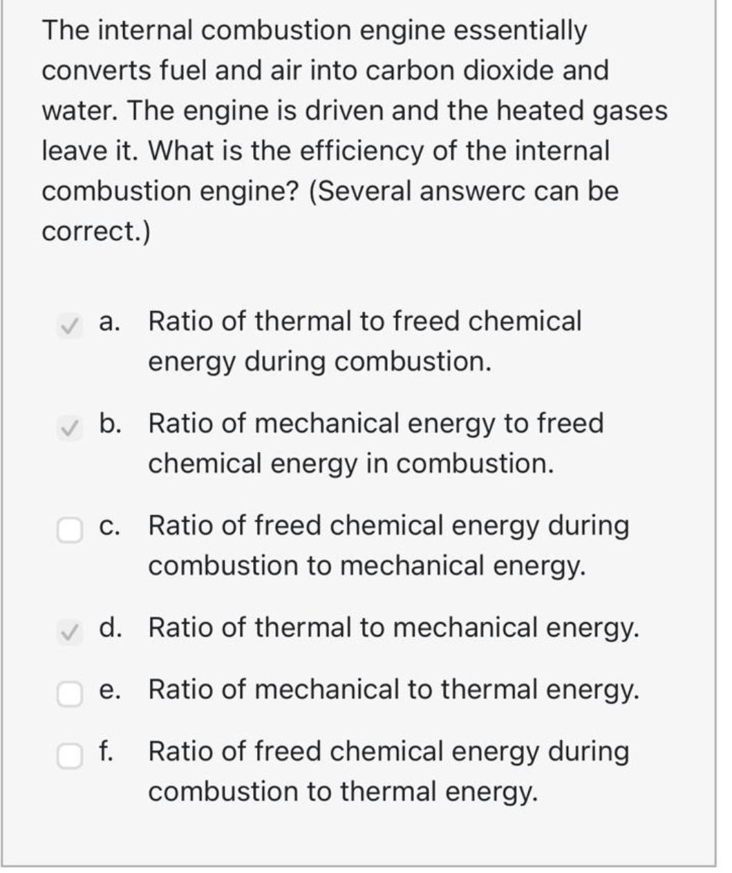 Solved The internal combustion engine essentially converts | Chegg.com