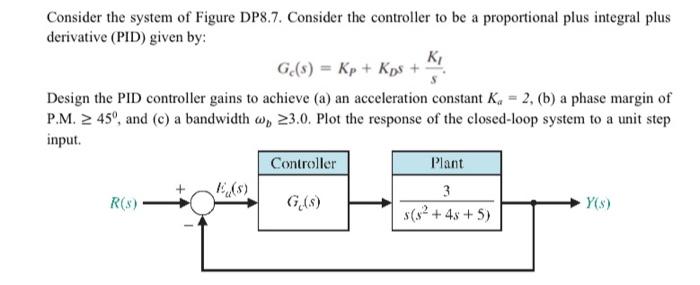 Solved Consider the system of Figure DP8.7. Consider the | Chegg.com
