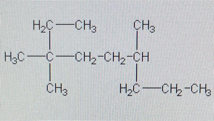 Solved what is the iupac name for the structure? | Chegg.com