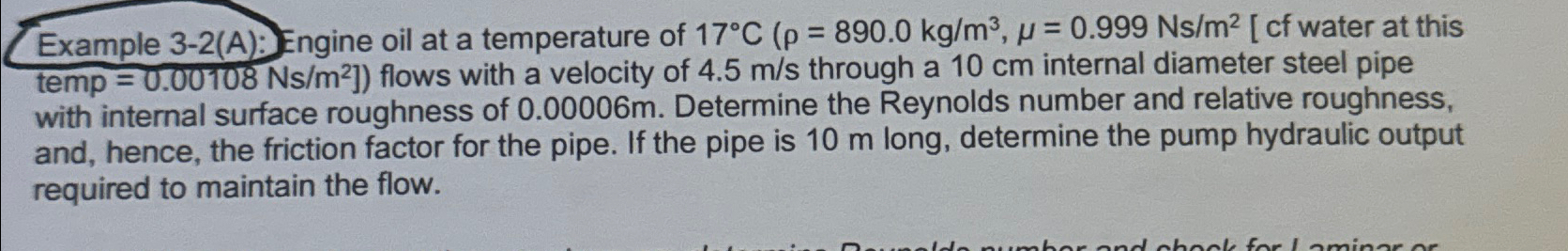 Solved Example 3-2(A): =ngine oil at a temperature of [ ﻿cf | Chegg.com