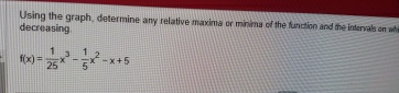 Solved Using the graph, determine any relative maxima or | Chegg.com