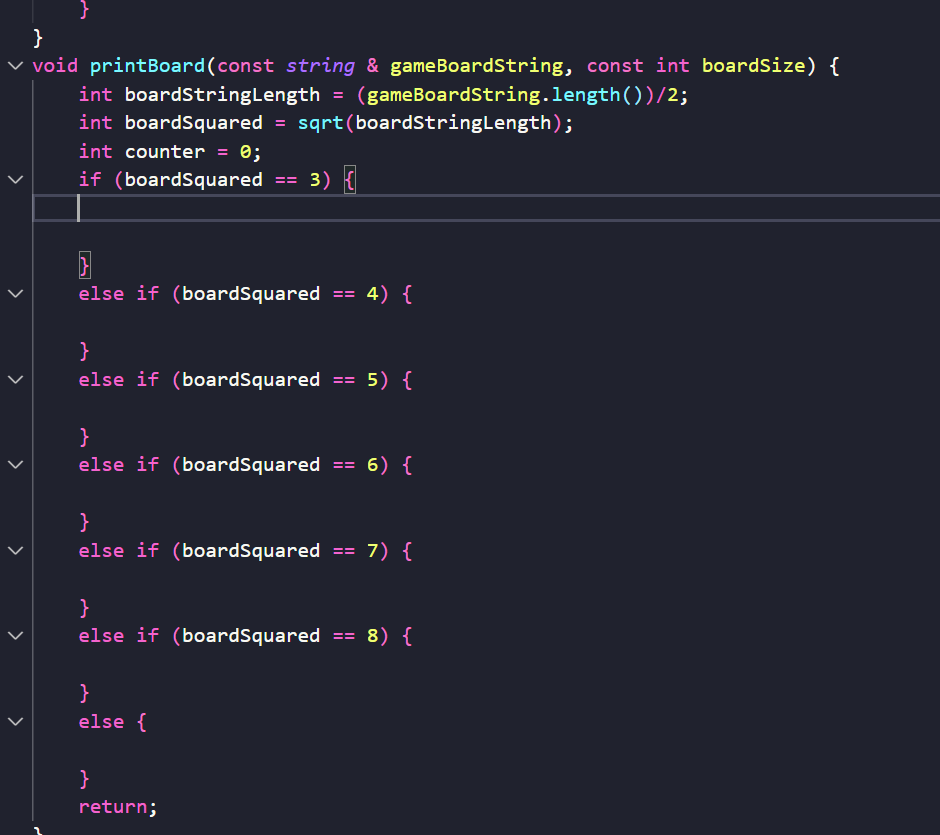 Solved I am trying to print out a tic tac toe board, given | Chegg.com