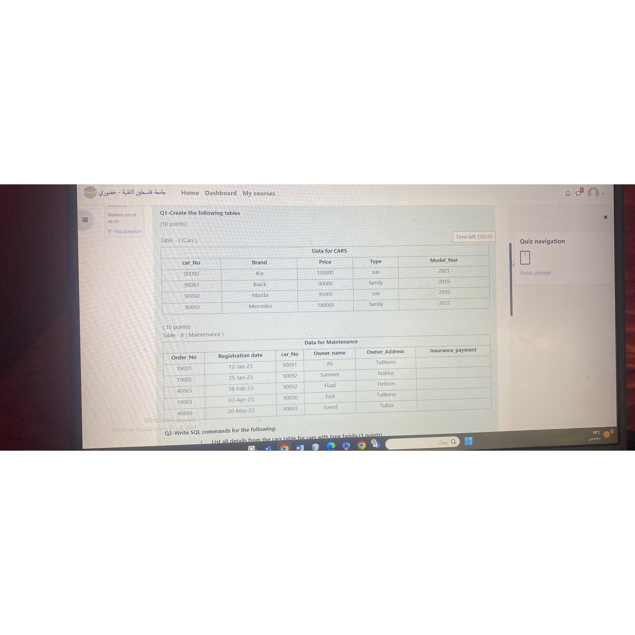 Solved 1. ﻿ List all details from the cars table for cars | Chegg.com