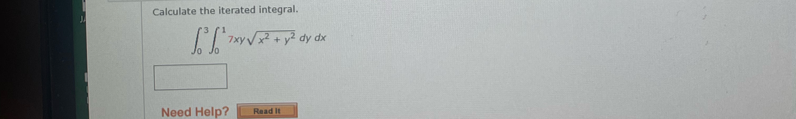 Solved Calculate the iterated | Chegg.com