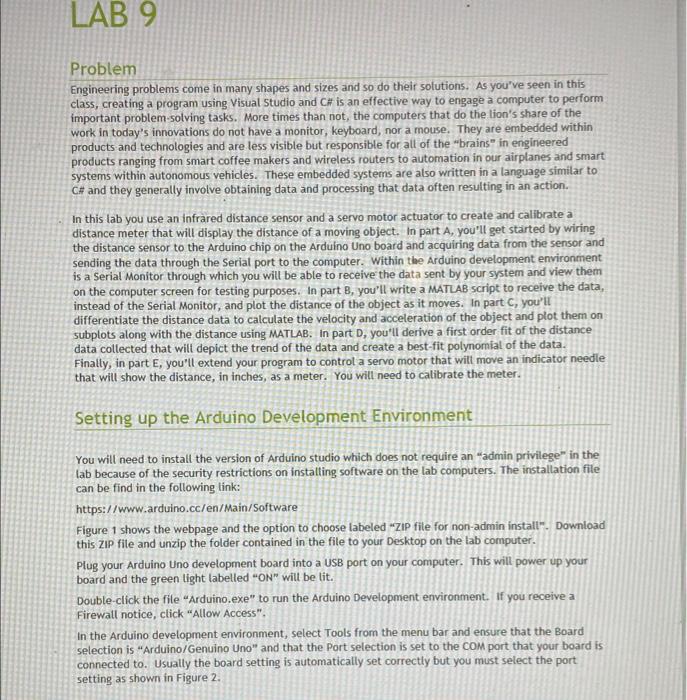 LAB 9 Problem Engineering problems come in many | Chegg.com