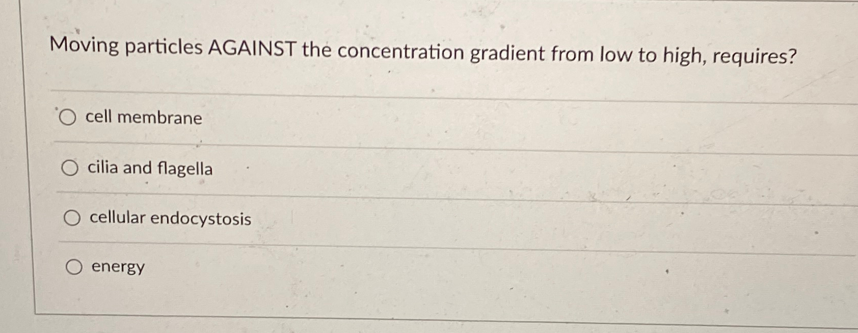 Solved Moving particles AGAINST the concentration gradient | Chegg.com