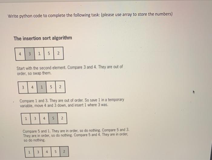 Solved Write python code to complete the following task: | Chegg.com