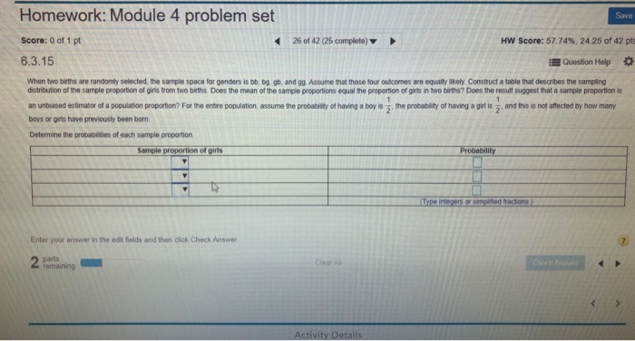 Solved Homework: Module 4 problem set Save Score: 0 of 1 pt | Chegg.com