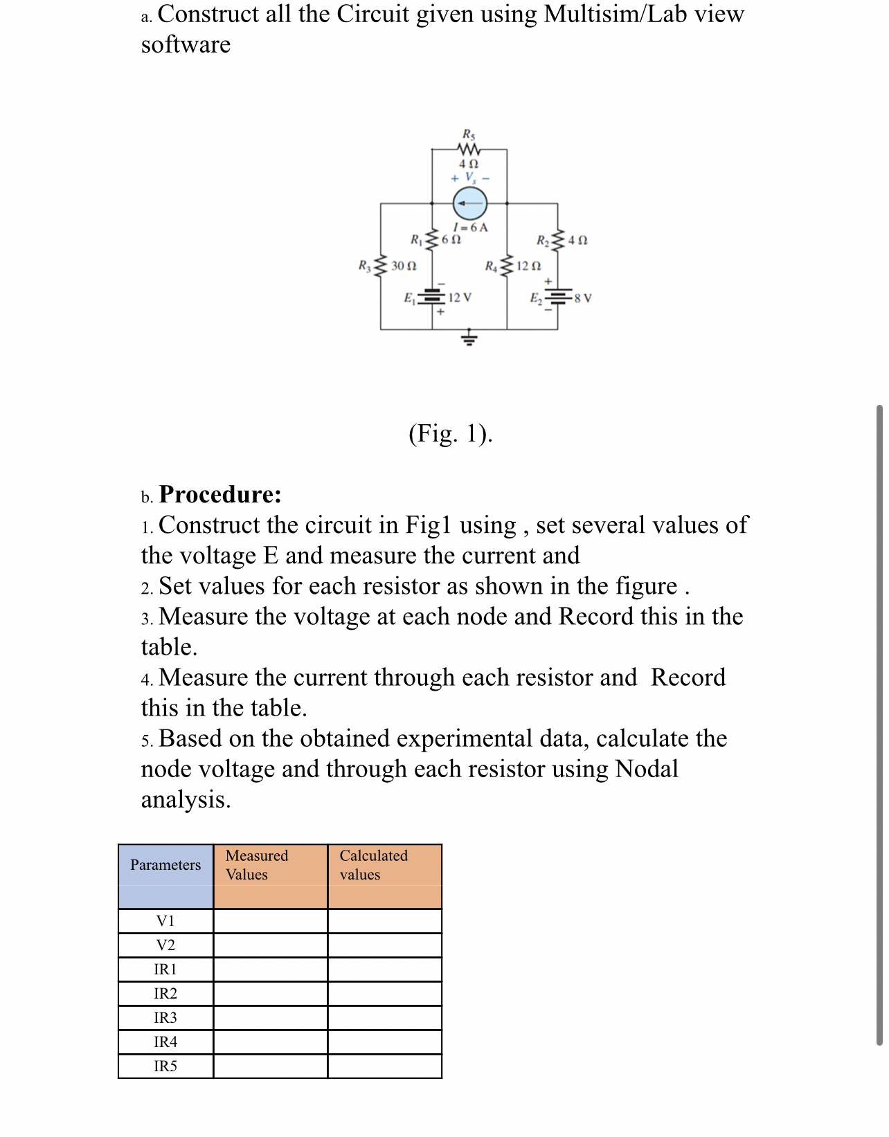 a. ﻿Construct all the Circuit given using | Chegg.com