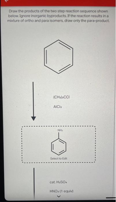 Solved Drav beloi mixtuSelect to Edit cat. H2SO4 HNO3 (1 | Chegg.com