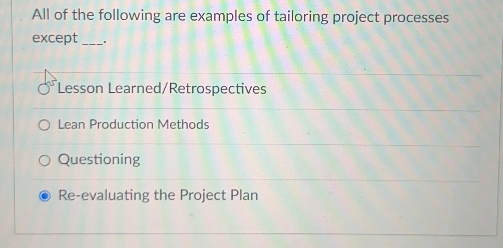 Solved All of the following are examples of tailoring | Chegg.com