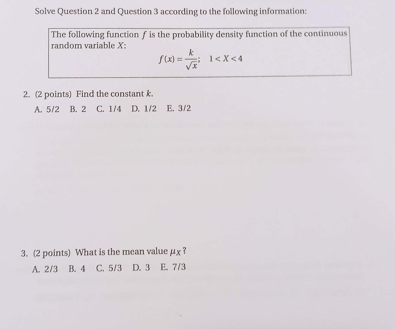 Solved Solve Question 2 and Question 3 according to the | Chegg.com