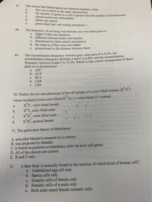 Solved 53. If human interphase nucleus of a person contains | Chegg.com