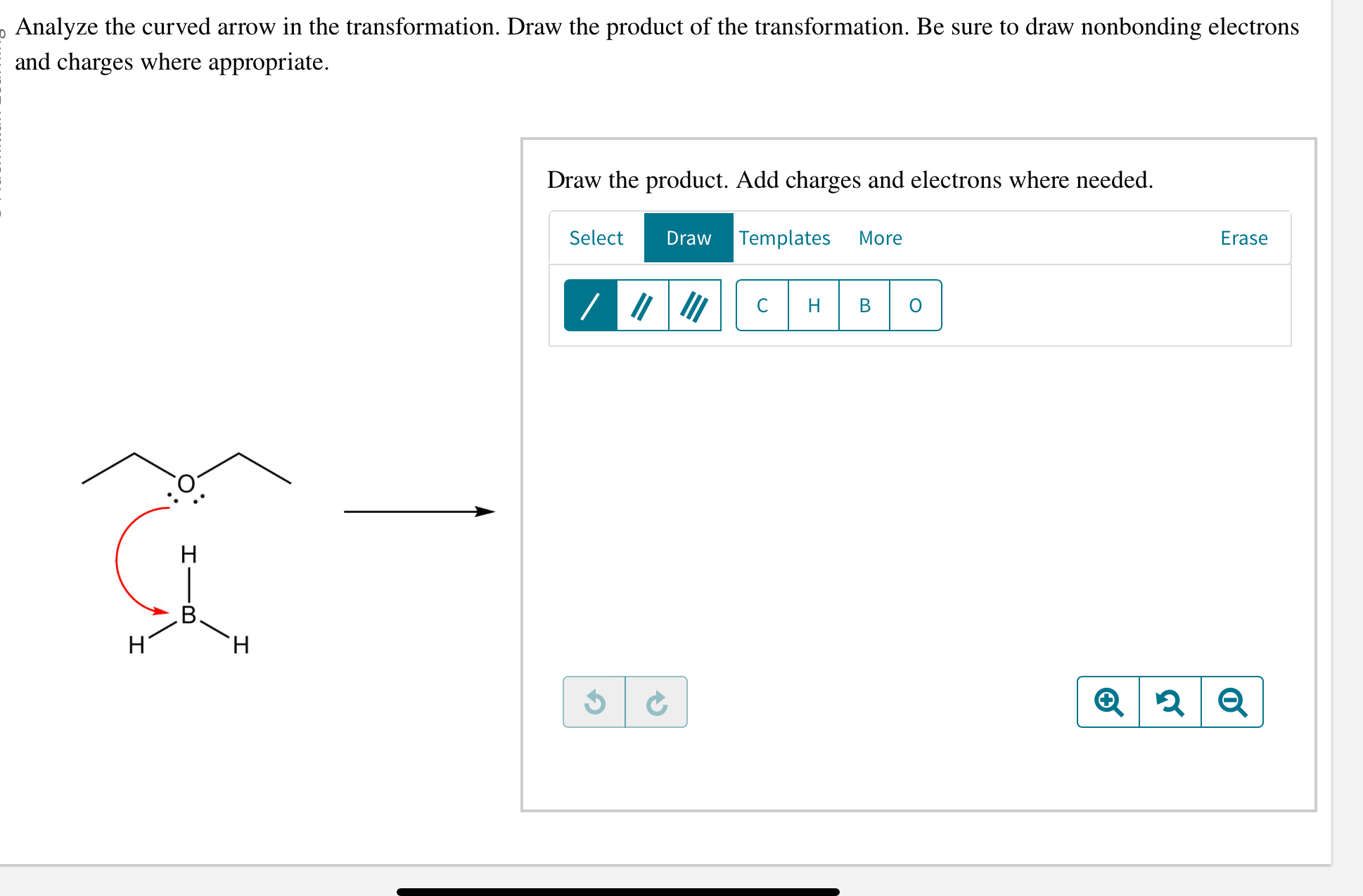 Solved Analyze the curved arrow in the transformation. Draw | Chegg.com