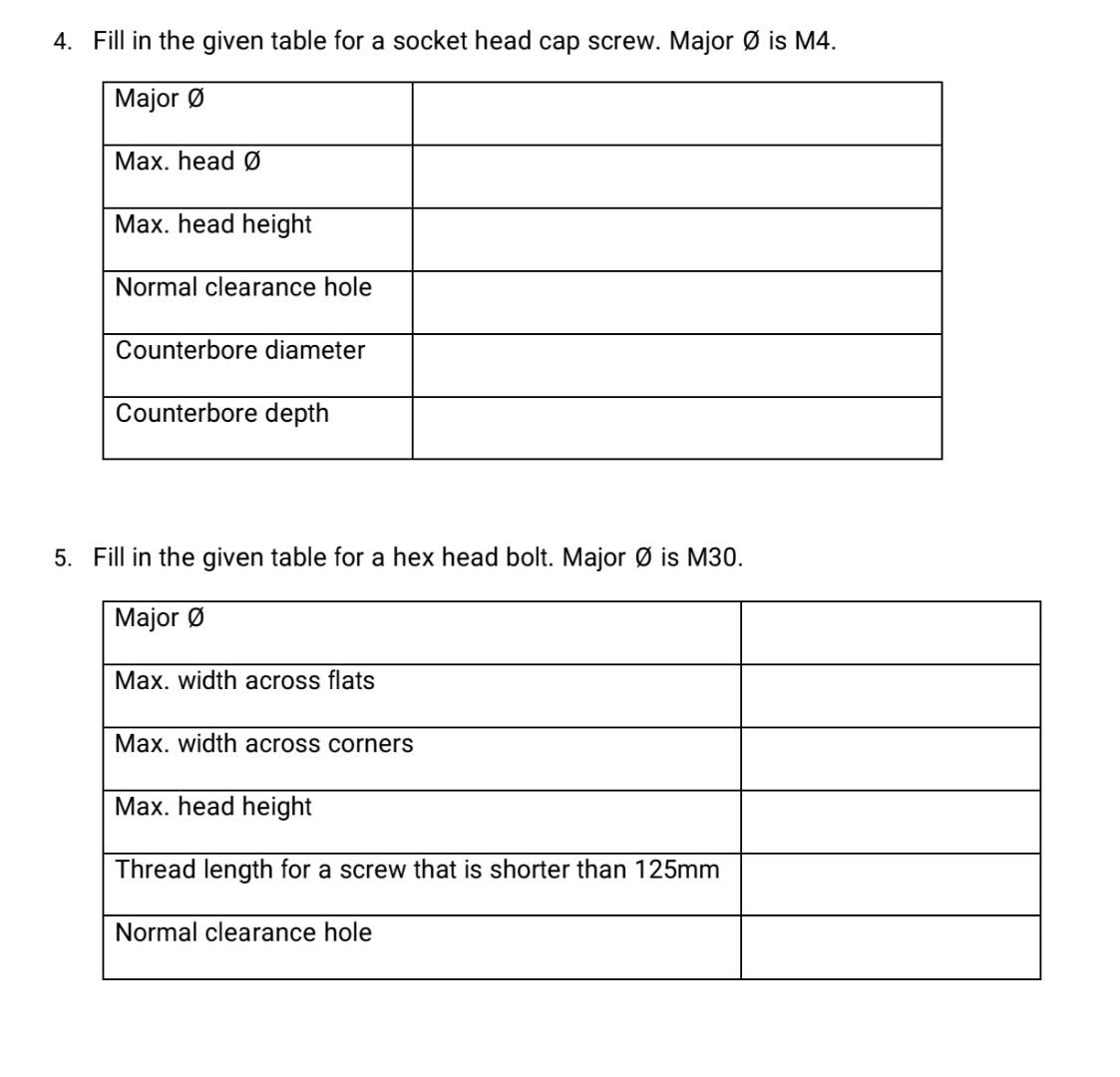 Solved 1. Fill in the given table for the following external | Chegg.com