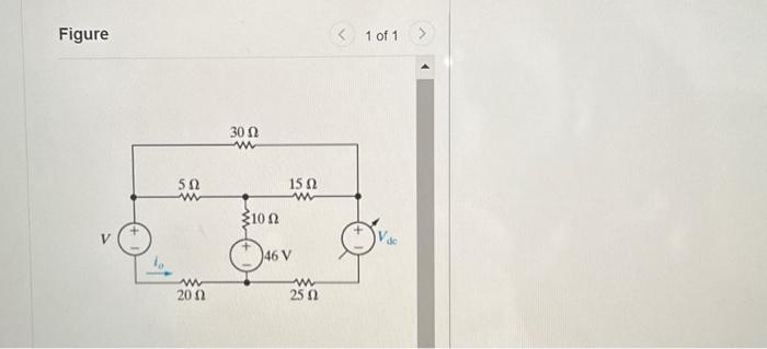 Solved The variable dc voltage source in the circuit is | Chegg.com