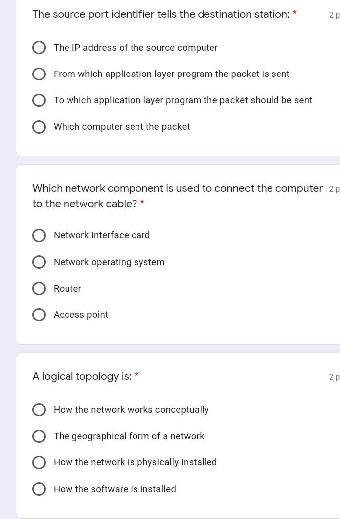 Solved The source port identifier tells the destination | Chegg.com
