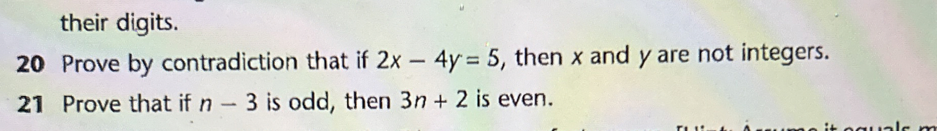 Solved their digits.20 ﻿Prove by contradiction that if | Chegg.com