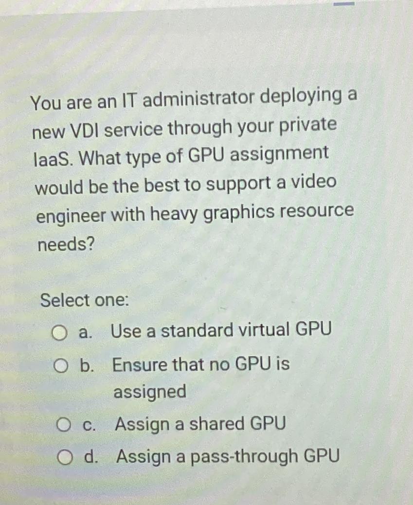 Solved What does this meanYou are an IT administrator | Chegg.com