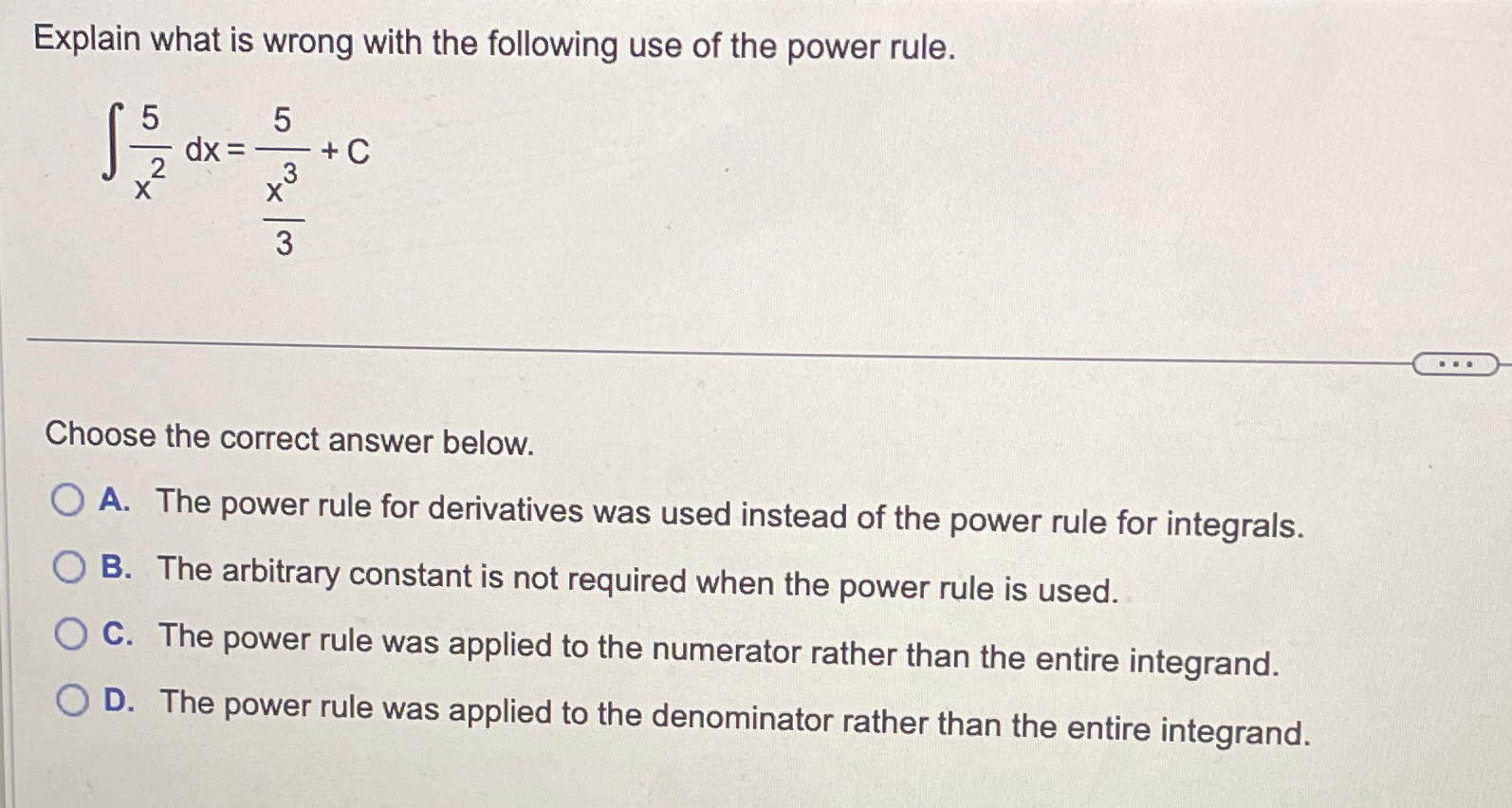 Solved Explain what is wrong with the following use of the | Chegg.com
