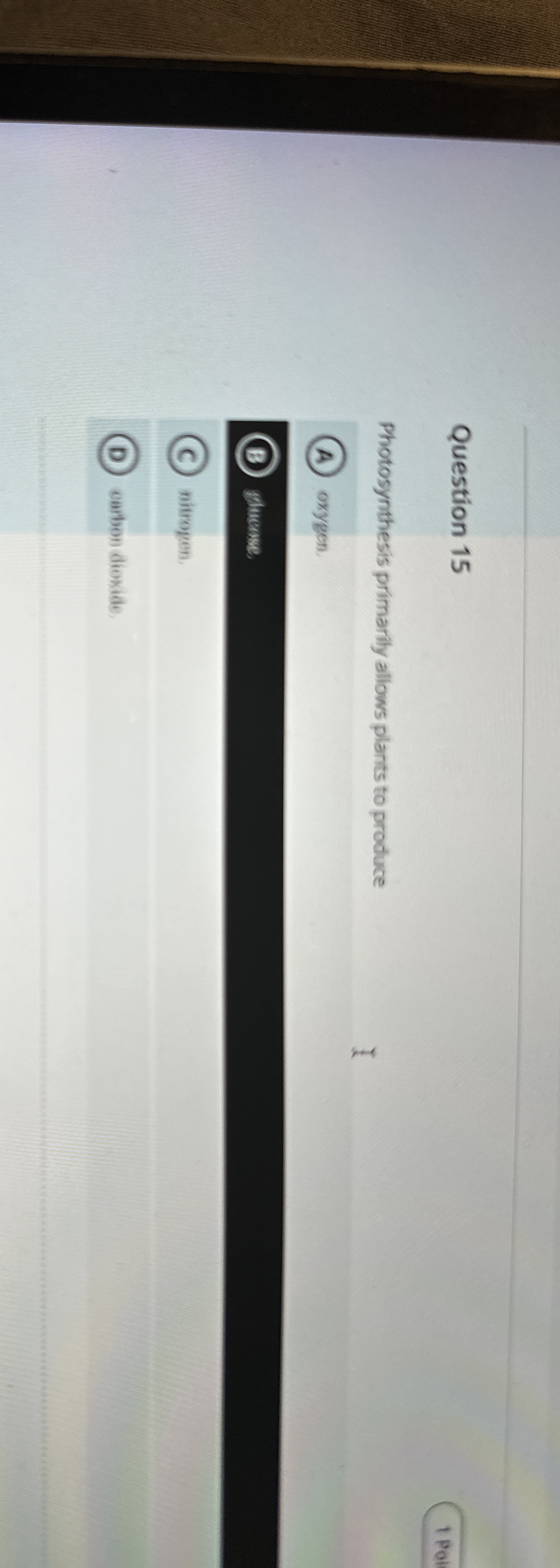 Solved Question 15Photosynthesis primarily allows plants to | Chegg.com