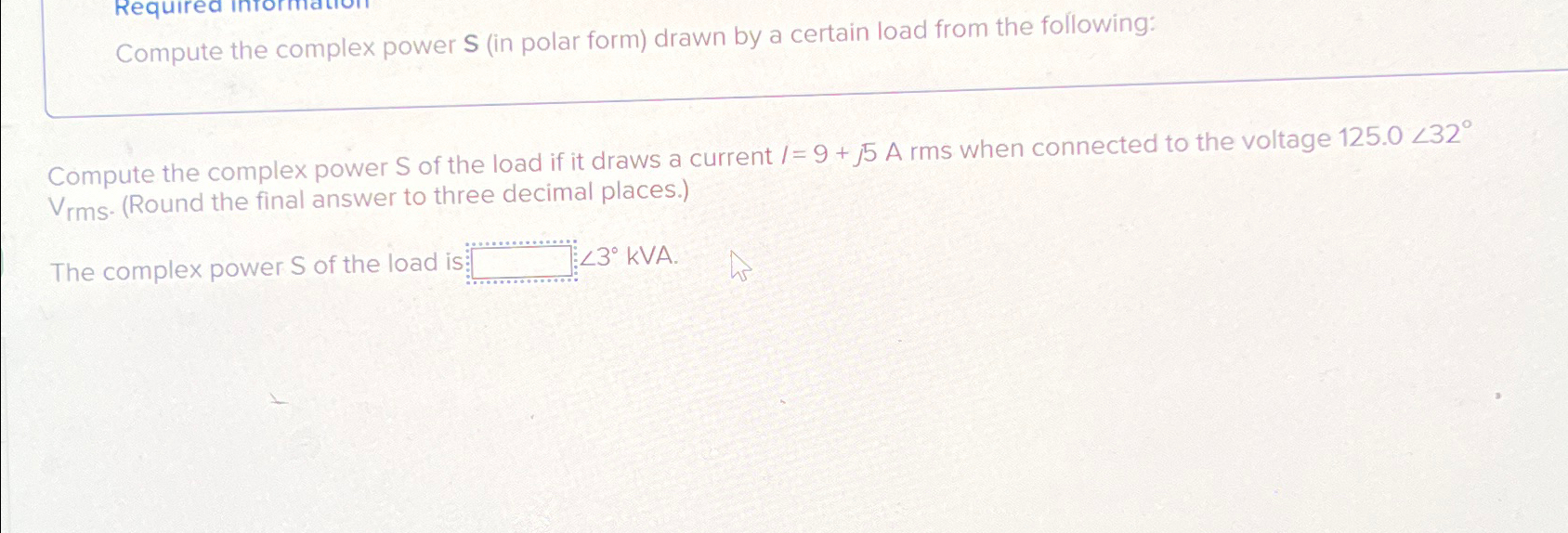 Solved Find complex power S of the load | Chegg.com Solved Find complex power S of the load | Chegg.com