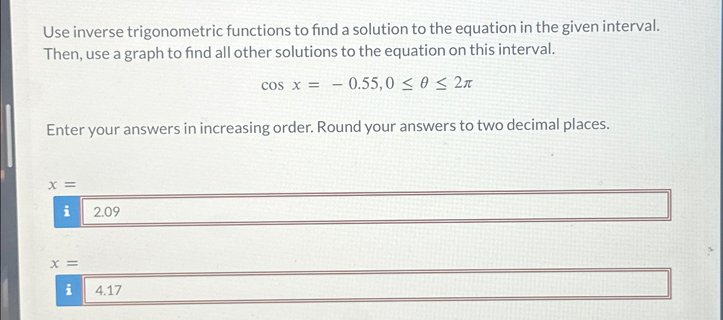Use inverse trigonometric functions to find a | Chegg.com