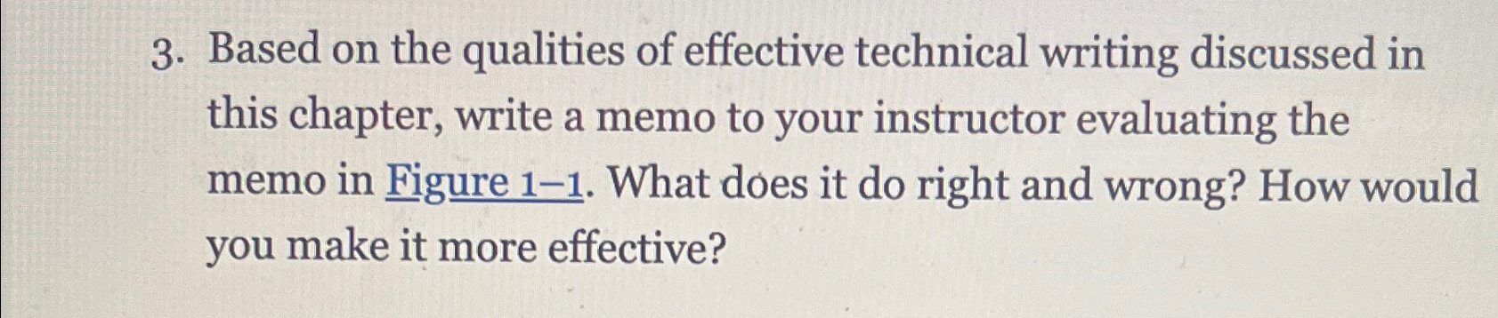 Solved Based on the qualities of effective technical writing | Chegg.com