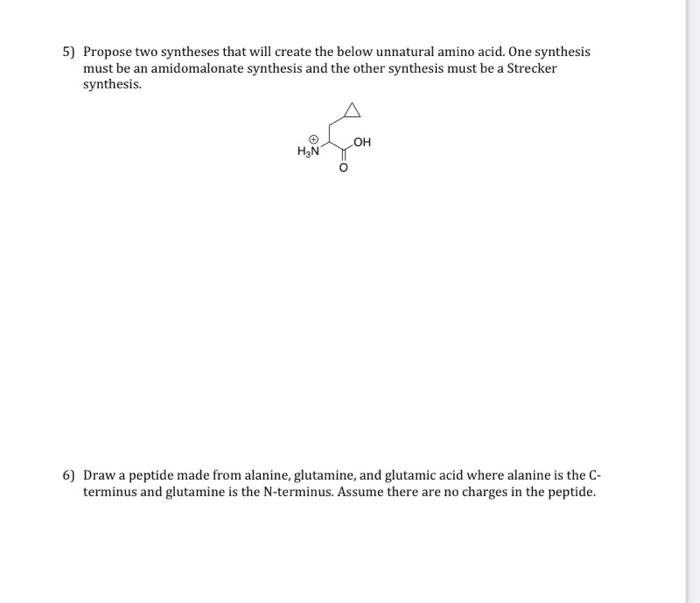 Solved 5) Propose two syntheses that will create the below | Chegg.com