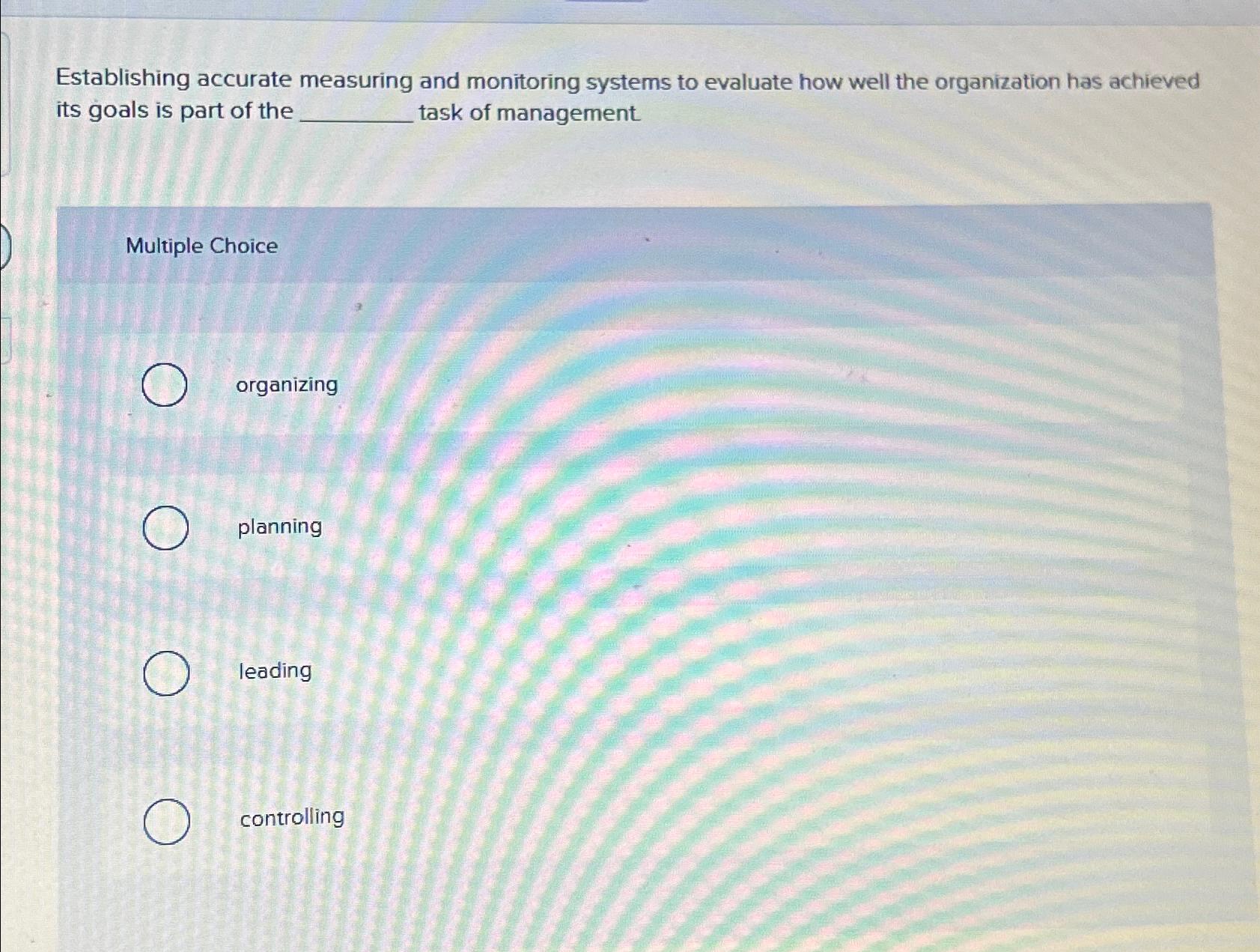 Solved Establishing accurate measuring and monitoring | Chegg.com