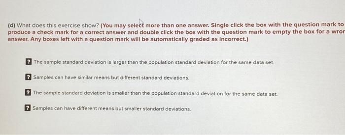 Solved For each data set, answer the following questions | Chegg.com