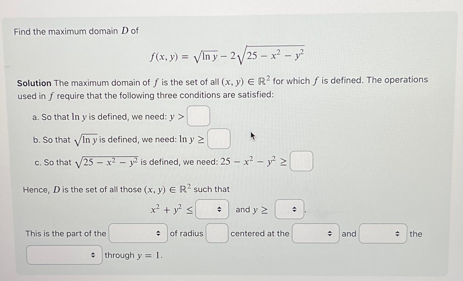 Solved Find the maximum domain D | Chegg.com