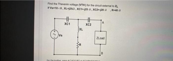 Solved Find the Thevenin voltage (VTH) for the circuit | Chegg.com