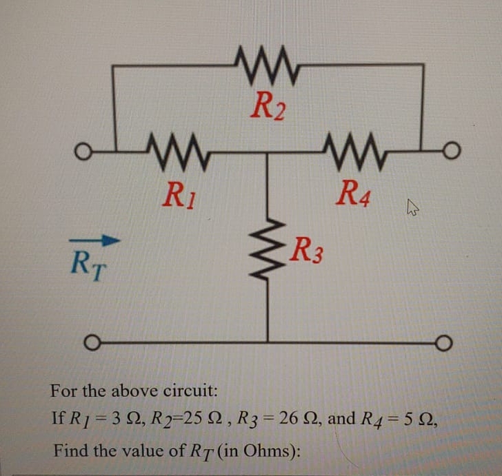 Solved For the above circuit:If R1=3Ω,R2=25Ω,R3=26Ω, ﻿and | Chegg.com