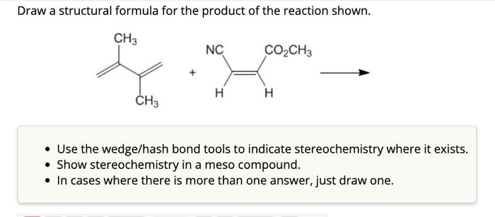 Solved draw a structural formula for the product of the | Chegg.com