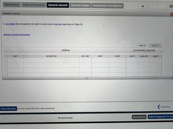 Instructions General Joumal General Ledger | Chegg.com