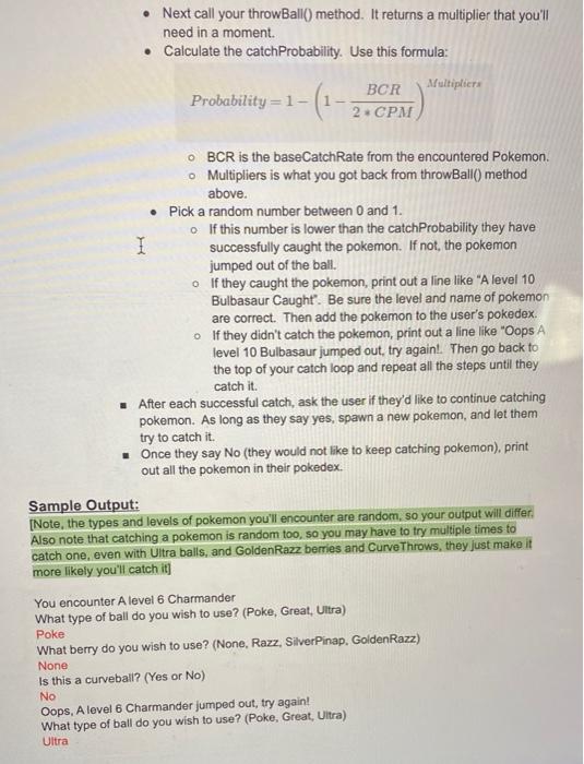 Solved CSE1322 Assignment 4 Background: Pokémon GO continues | Chegg.com